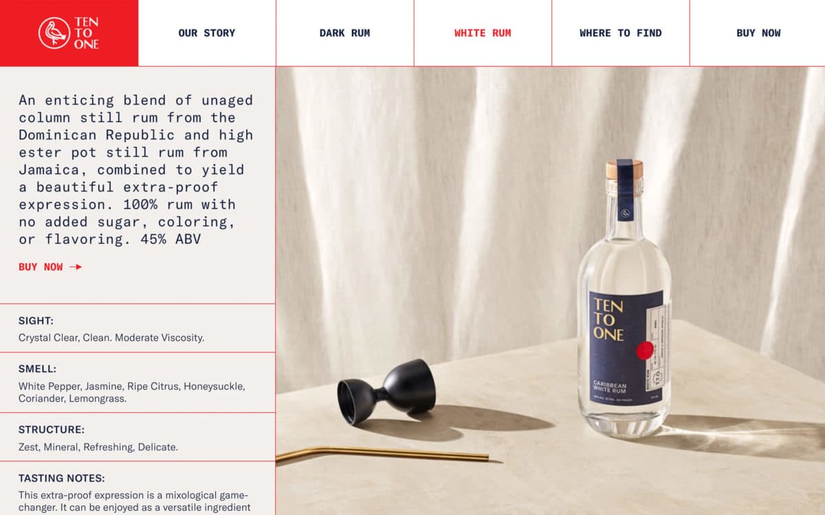 Ten To One Rum - Studio Simpatico